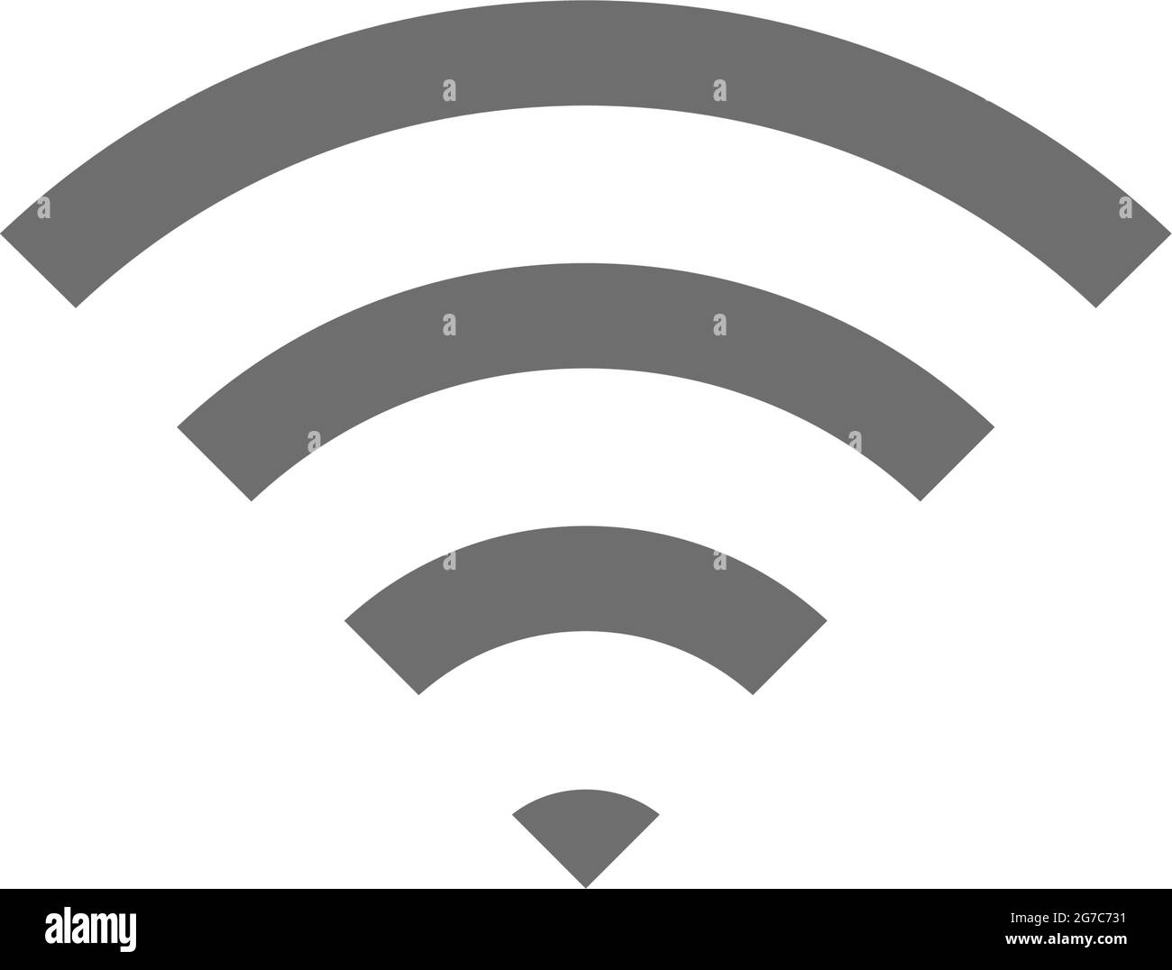 Vector internet signal, WIFI sign grey icon Stock Vector Image & Art ...