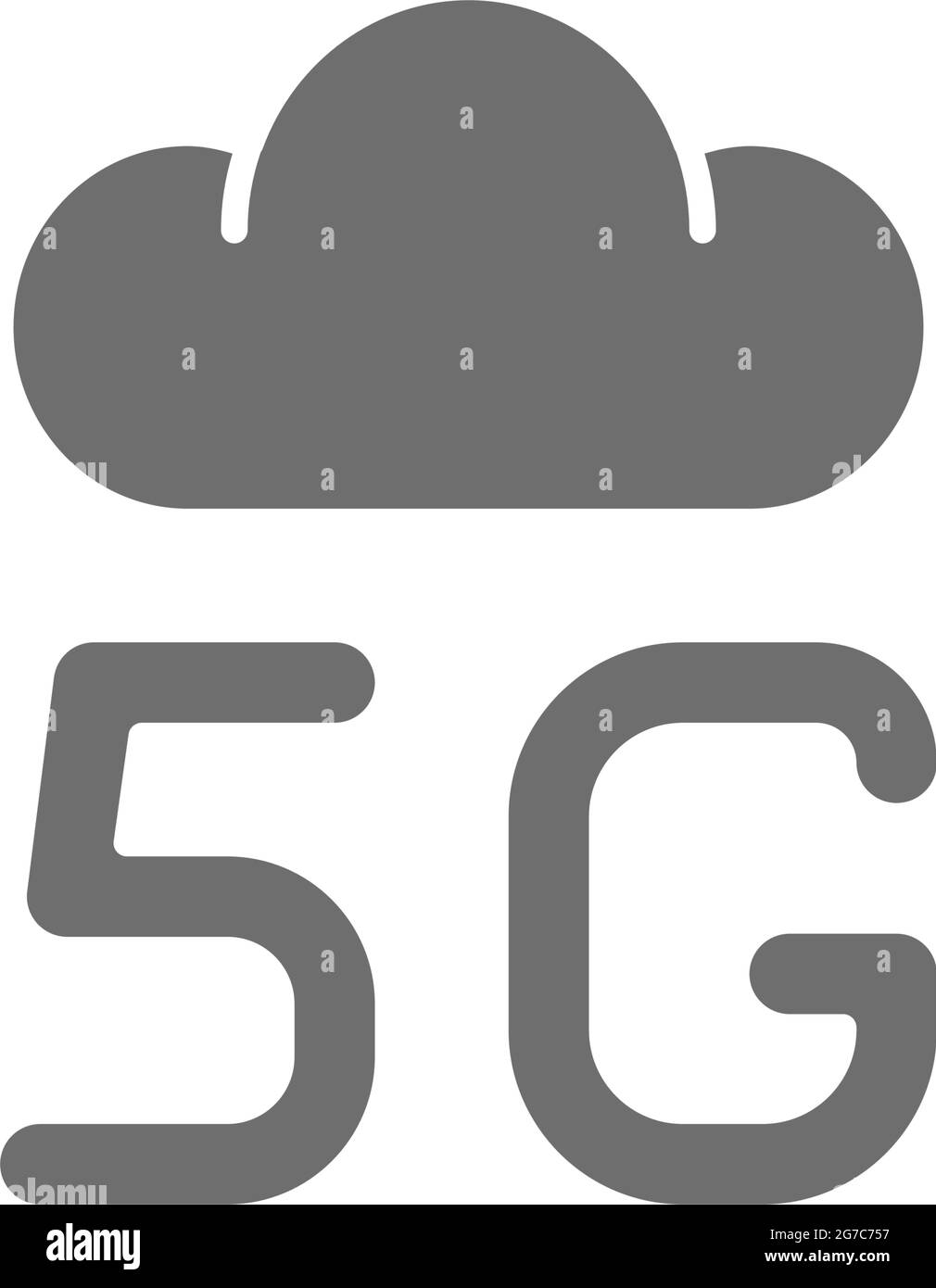 Vector 5G internet cloud system grey icon Stock Vector Image & Art - Alamy
