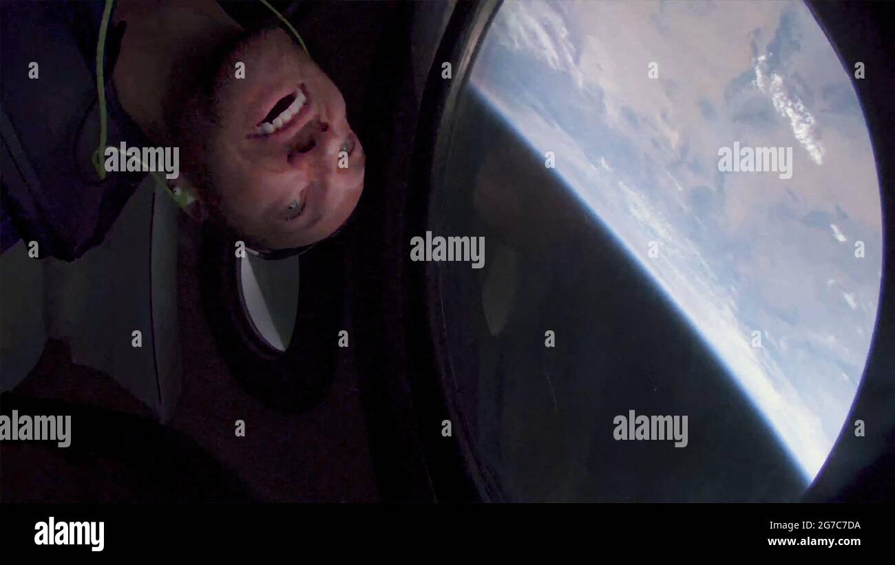 Hand out photo of Colin Bennett at zero g on Unity 22. Sir Richard ...