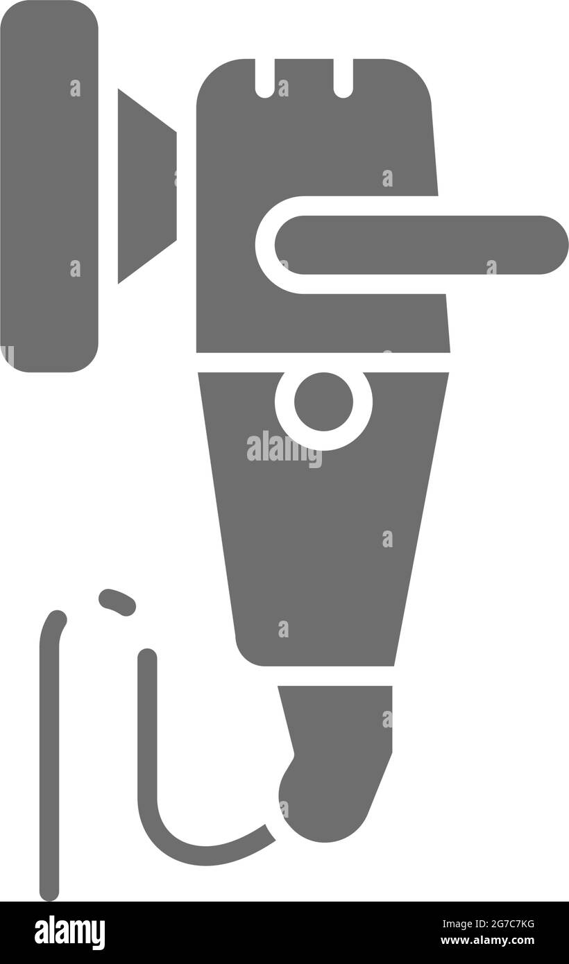 Polishing machine grey icon. Isolated on white background Stock Vector ...
