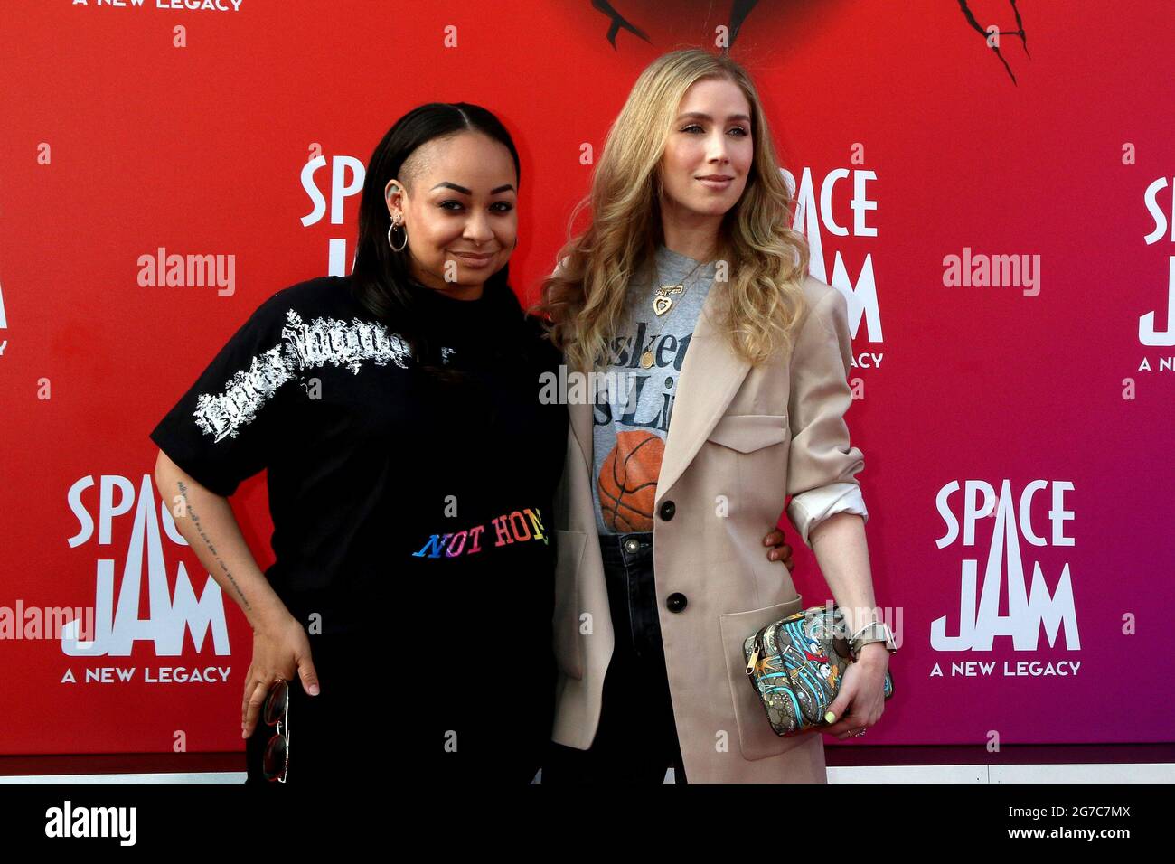 LOS ANGELES - JUL 12: Raven-Symone, Miranda Maday at the Space Jam: A ...