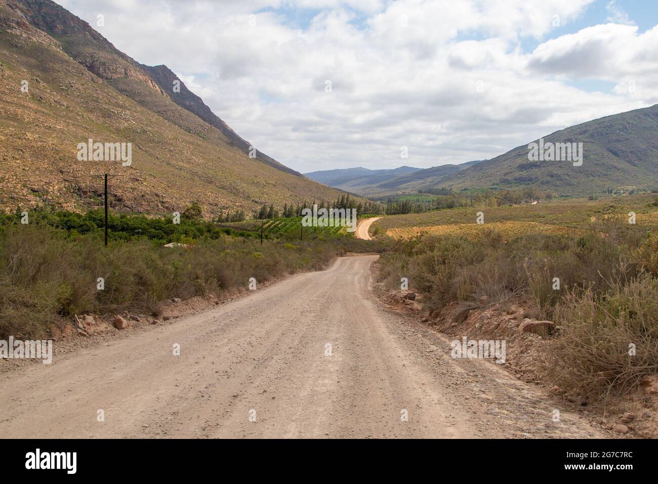 Scenic Drive Road through the Cederberg Moutains in the Western Cape of ...