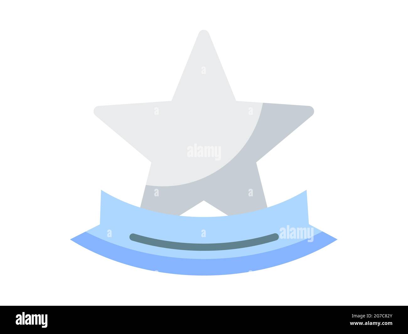 badge star single isolated icon with flat style vector illustration ...