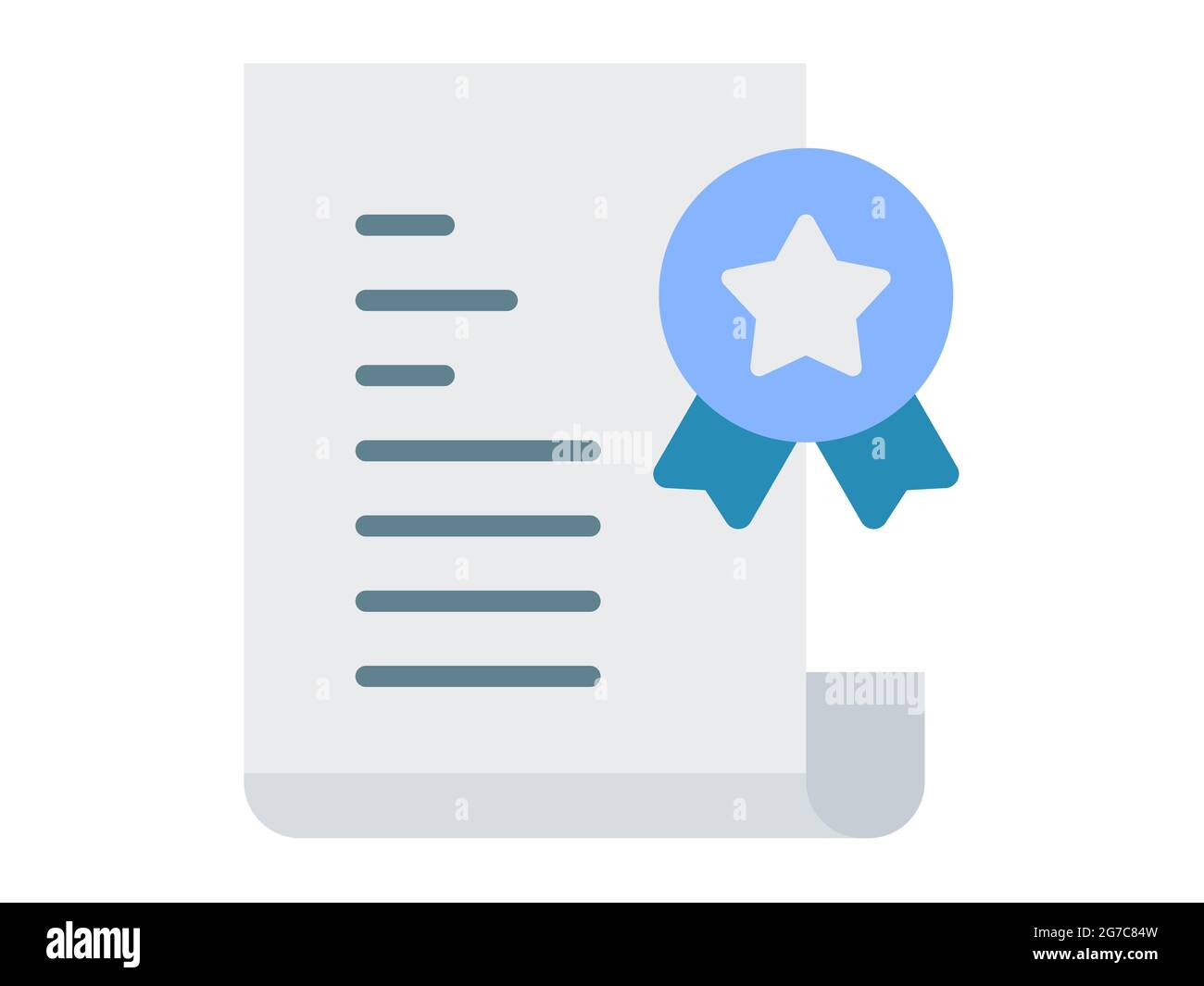 official document single isolated icon with flat style vector ...