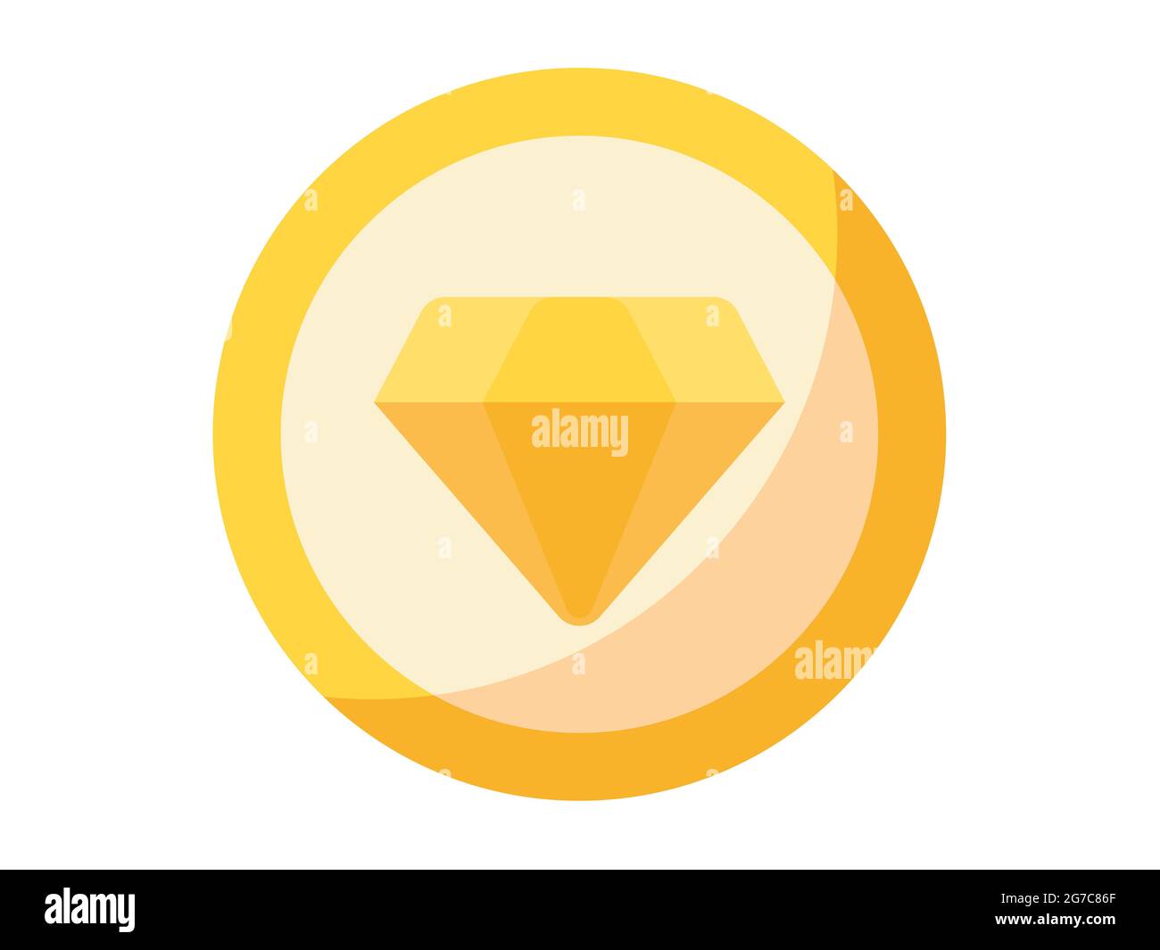 diamond award single isolated icon with flat style vector illustration ...