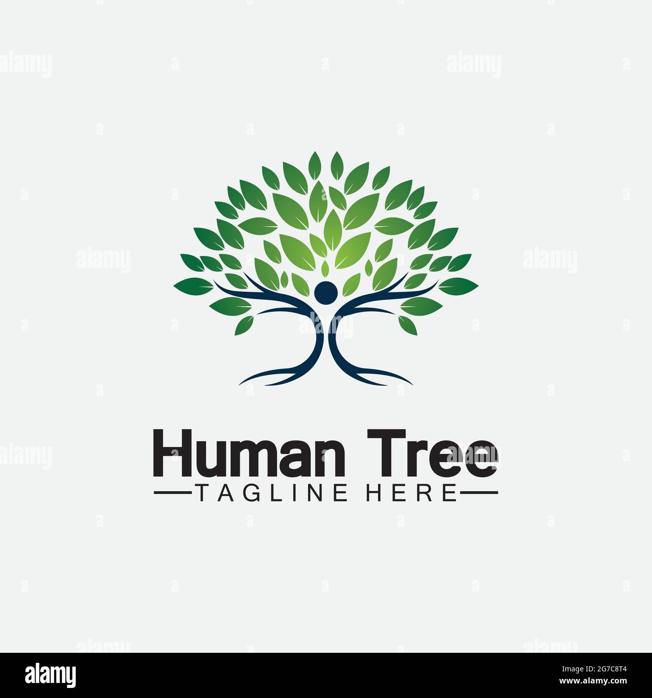 People Tree Vector Logo Template illustration design Stock Vector Image ...