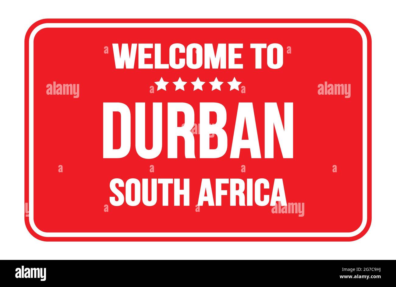 Welcome to durban Cut Out Stock Images & Pictures - Alamy