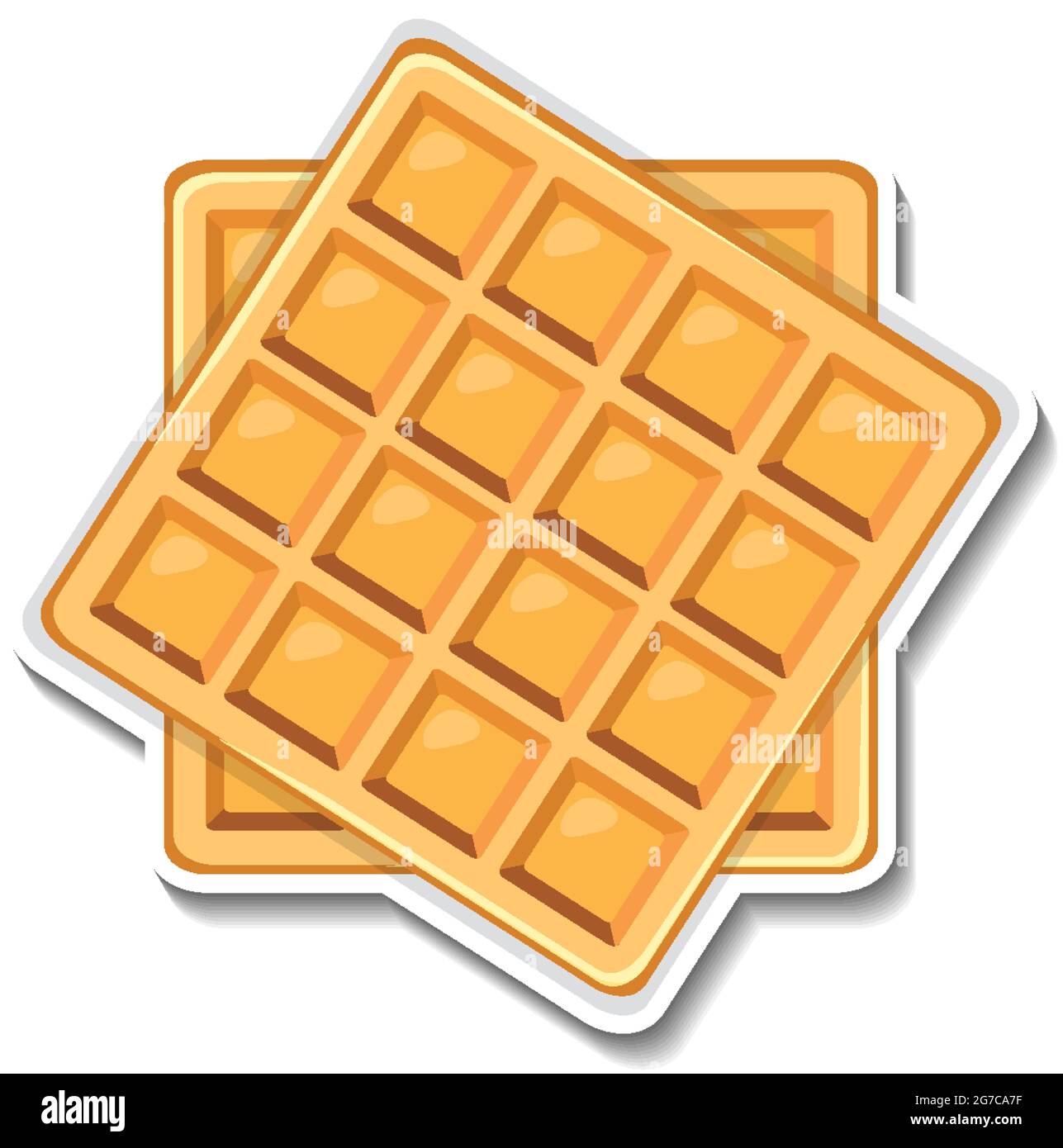 Square Waffle Clipart