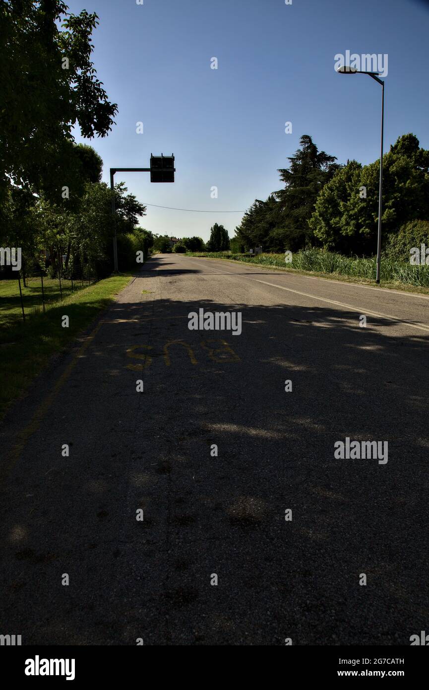 Road in the countryside in summer Stock Photo - Alamy