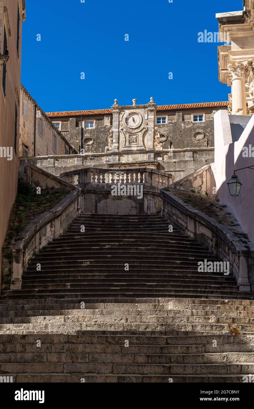 Jesuits staircase, the grand staircase that leads from Gundulic Square ...