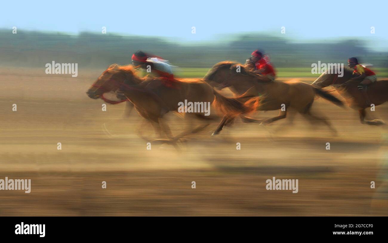 The horse race or Ghora Dabor , is a traditional sporting event held on ...