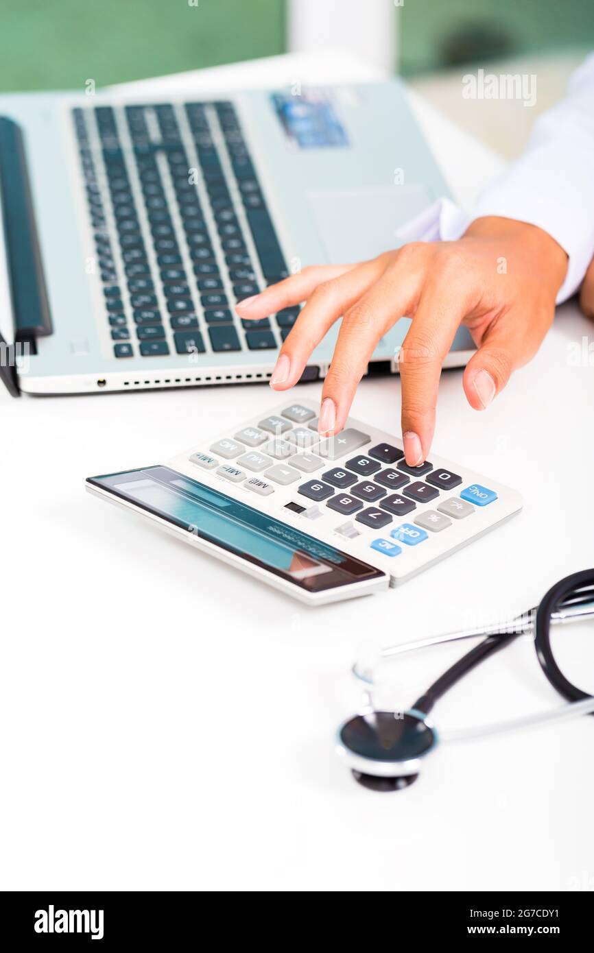 Asian male doctor working laptop hi-res stock photography and images ...