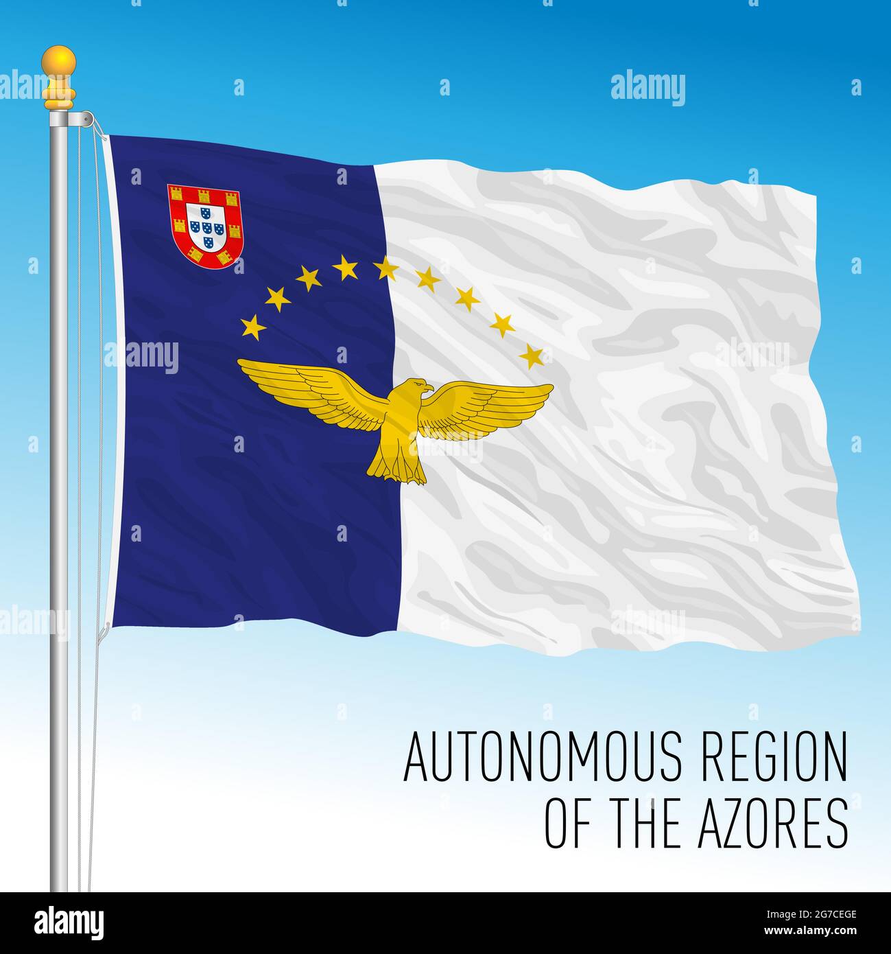Azores Flag Vector Azores Flag .eps Royalty Free Stock Vector Images