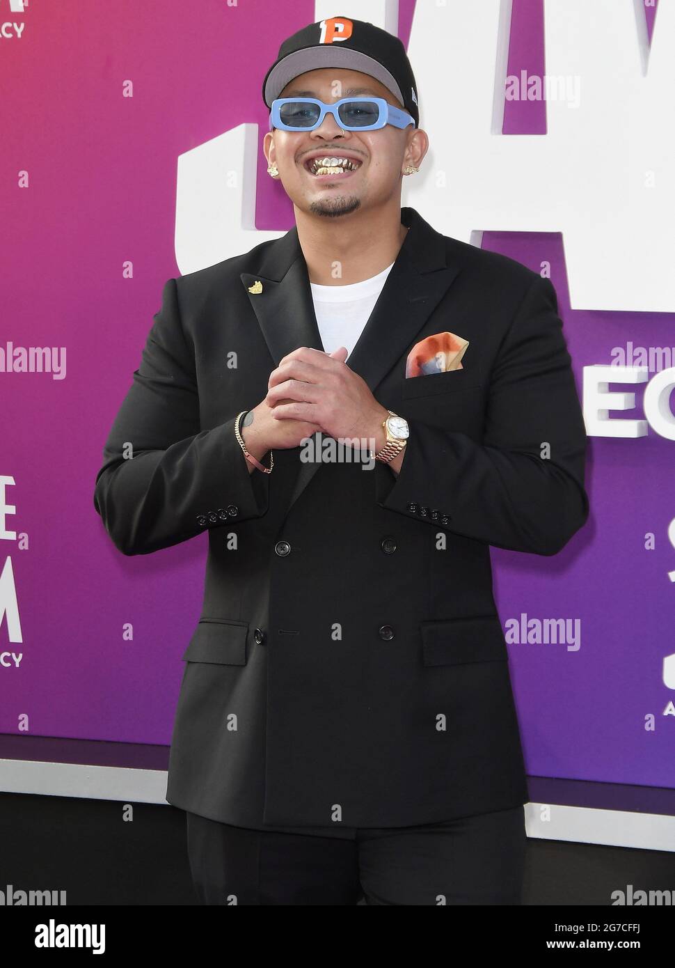 Los Angeles, USA. 12th July, 2021. P-Lo arrives at the SPACE JAM: A NEW ...