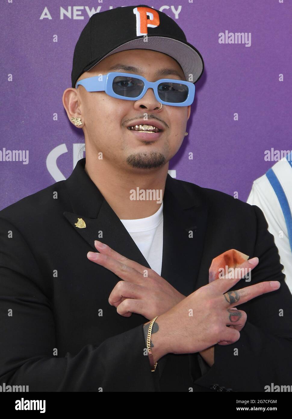Los Angeles, USA. 12th July, 2021. P-Lo arrives at the SPACE JAM: A NEW ...