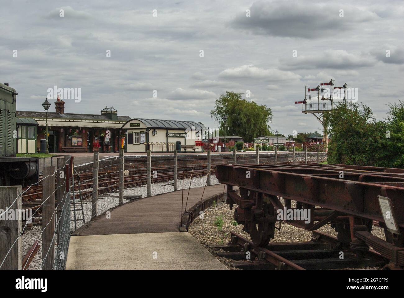 Buckinghamshire, Railway Centre, Quainton, UK; general view of the old ...