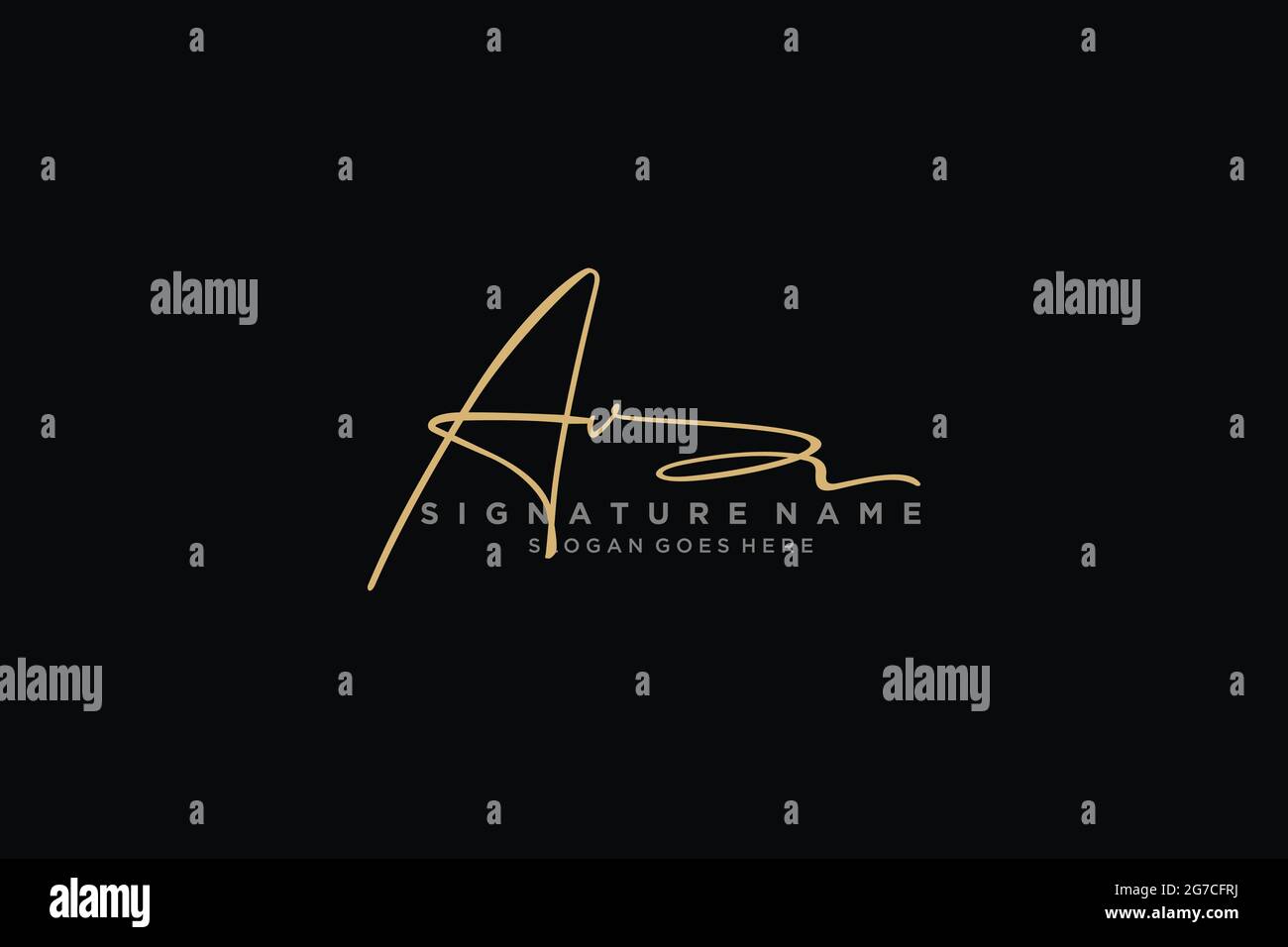 AV Letter Signature Logo Template elegant design logo Sign Symbol ...