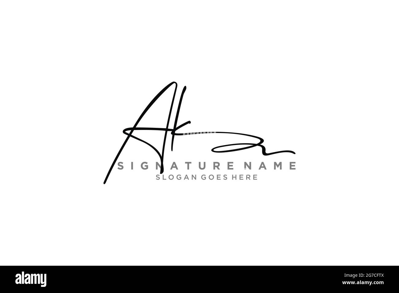 AK Letter Signature Logo Template elegant design logo Sign Symbol ...