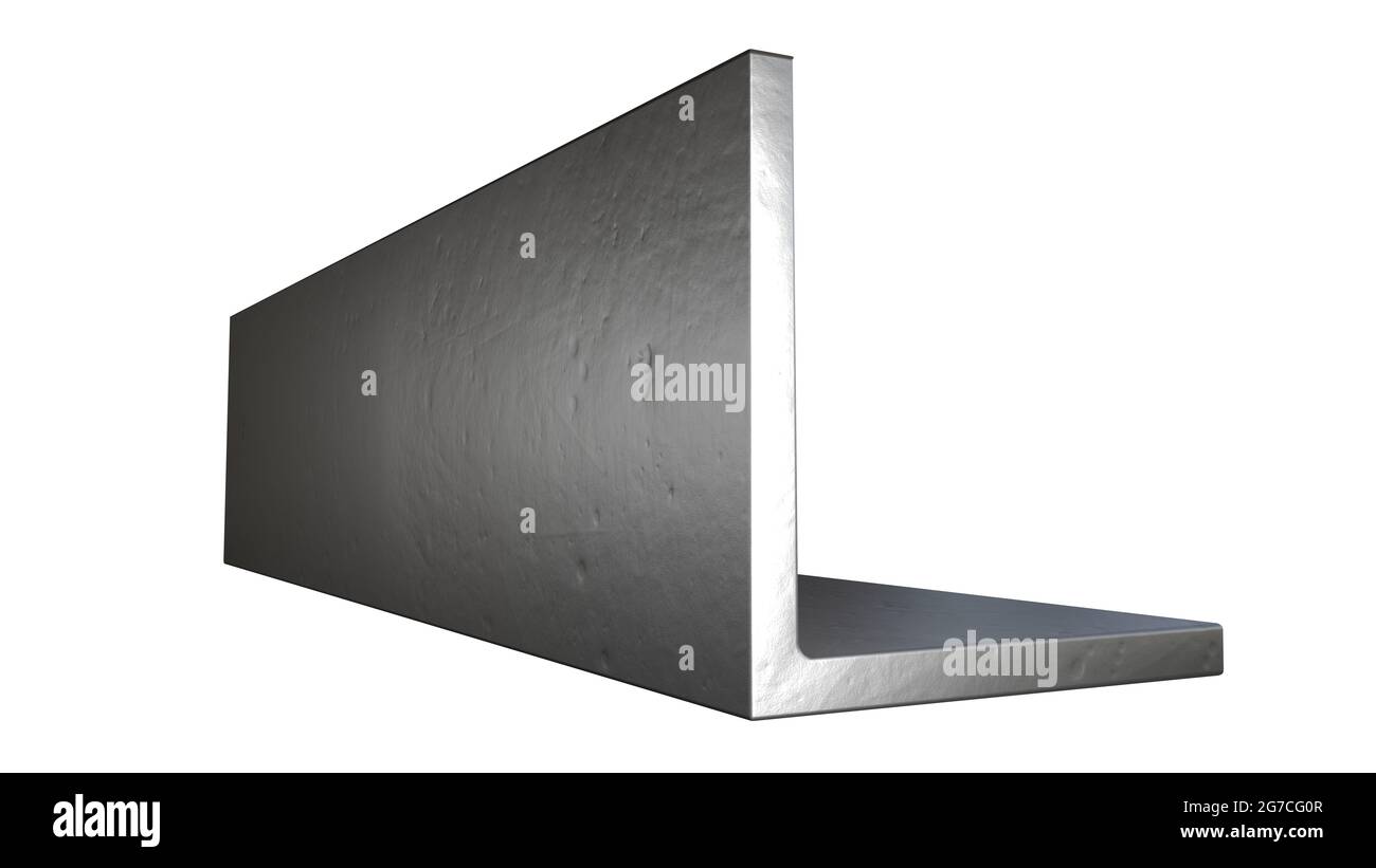 corner guard metal profile. isolated concept industrial 3D illustration ...