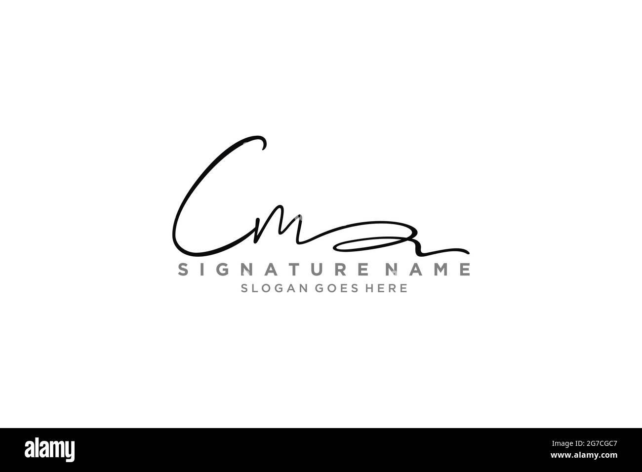 CM Letter Signature Logo Template elegant design logo Sign Symbol ...