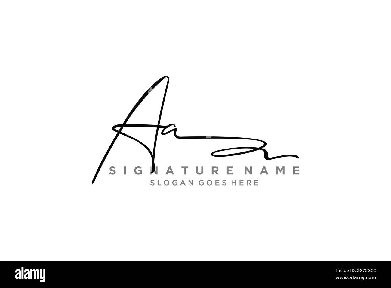 AA Letter Signature Logo Template elegant design logo Sign Symbol ...