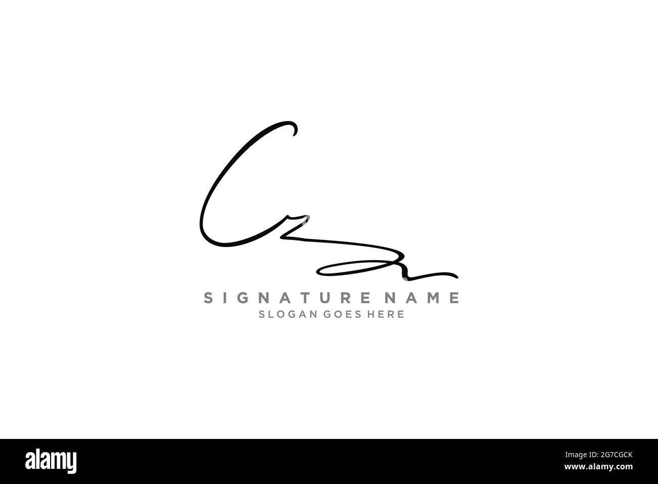 CZ Letter Signature Logo Template elegant design logo Sign Symbol ...