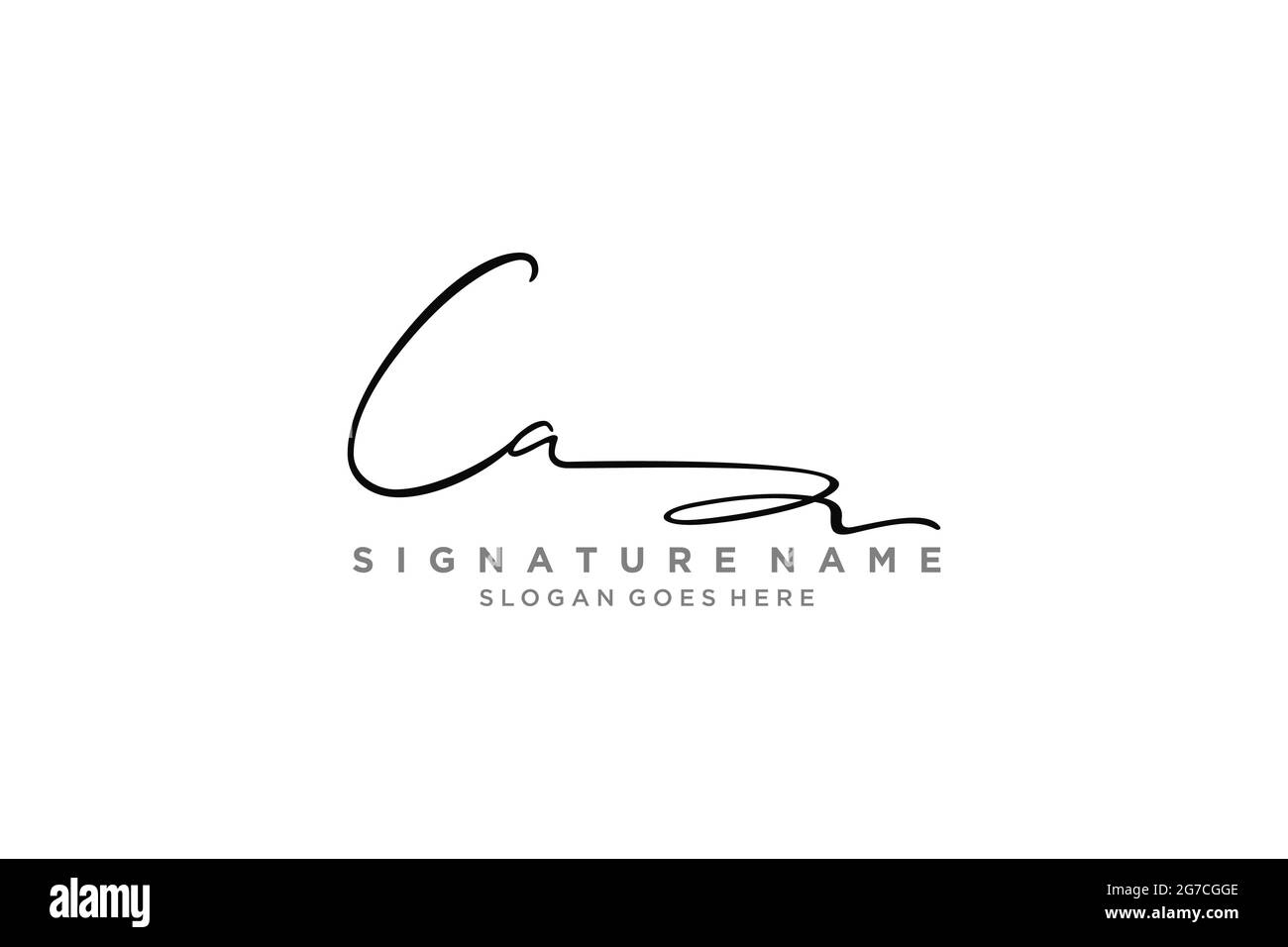 CA Letter Signature Logo Template elegant design logo Sign Symbol ...