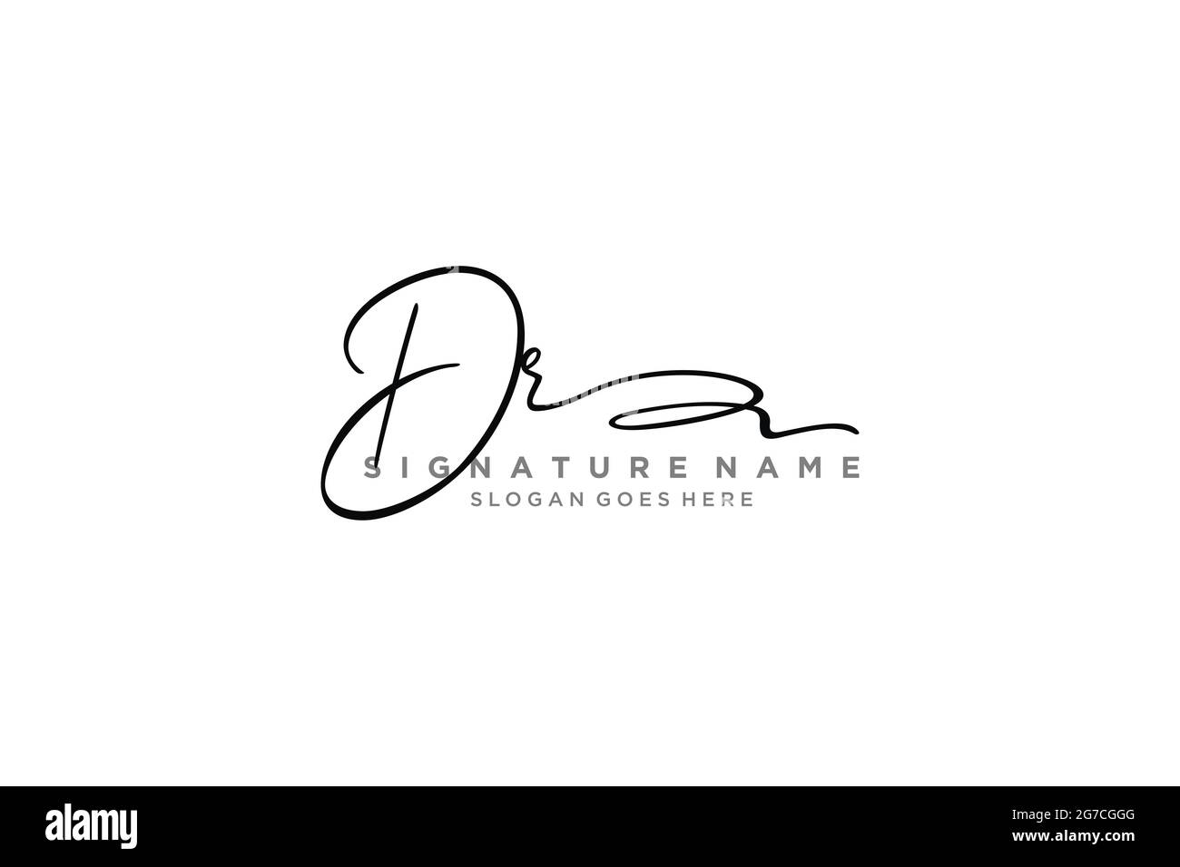 DR Letter Signature Logo Template elegant design logo Sign Symbol ...