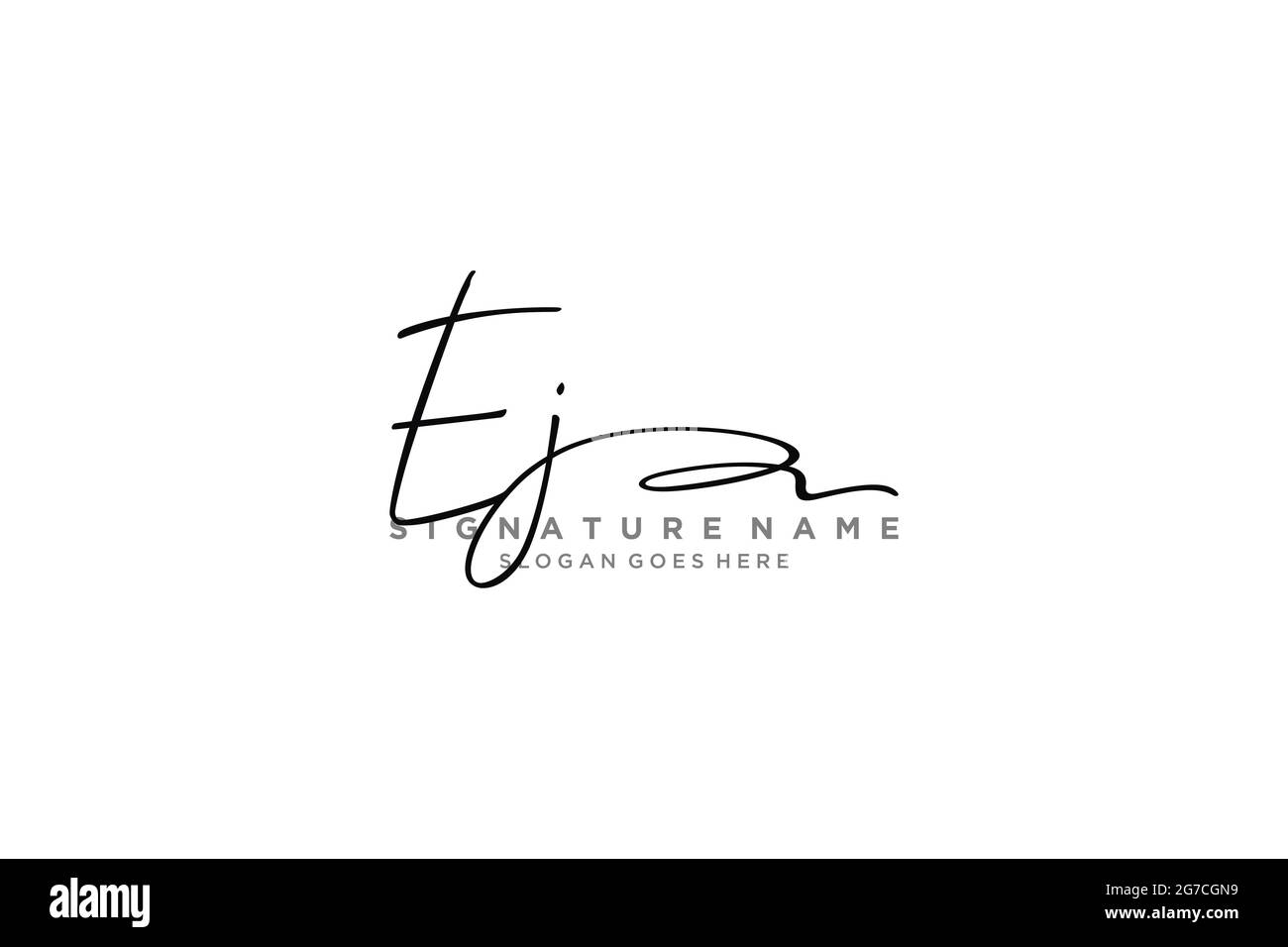EJ Letter Signature Logo Template elegant design logo Sign Symbol ...