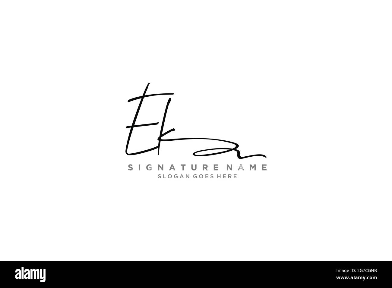 EK Letter Signature Logo Template elegant design logo Sign Symbol ...