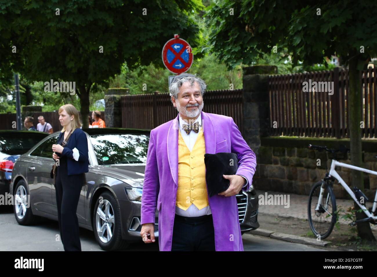 Alex Jacobowitz bei der feierlichen Eröffnung des Kulturforums ...