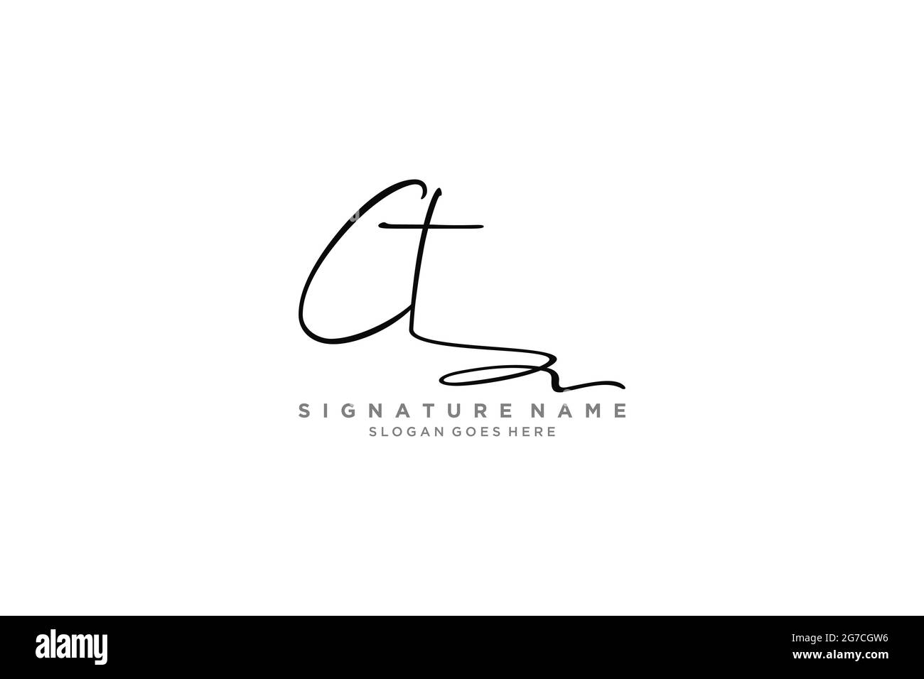 CT Letter Signature Logo Template elegant design logo Sign Symbol ...