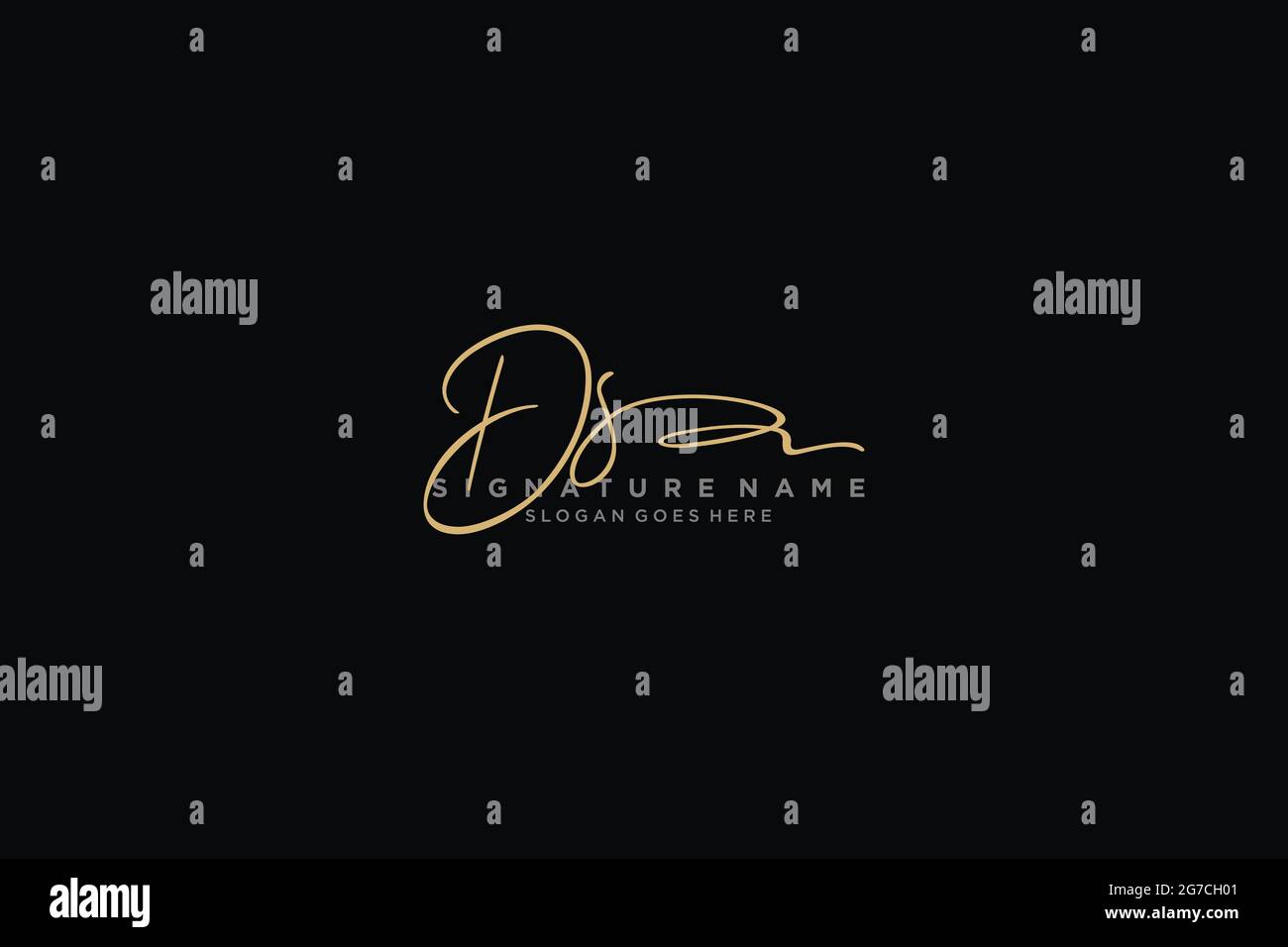 DS Letter Signature Logo Template elegant design logo Sign Symbol ...