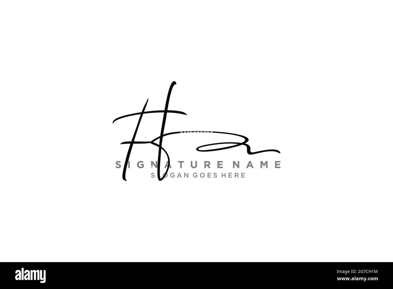 FF Letter Signature Logo Template elegant design logo Sign Symbol ...