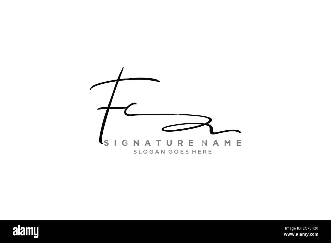 FC Letter Signature Logo Template elegant design logo Sign Symbol ...