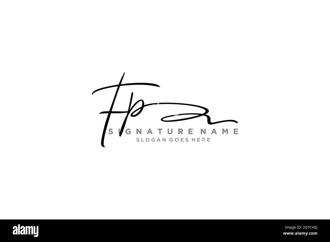 FP Letter Signature Logo Template elegant design logo Sign Symbol ...