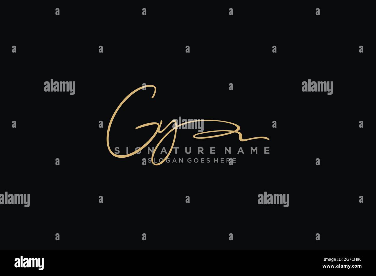 GY Letter Signature Logo Template elegant design logo Sign Symbol ...