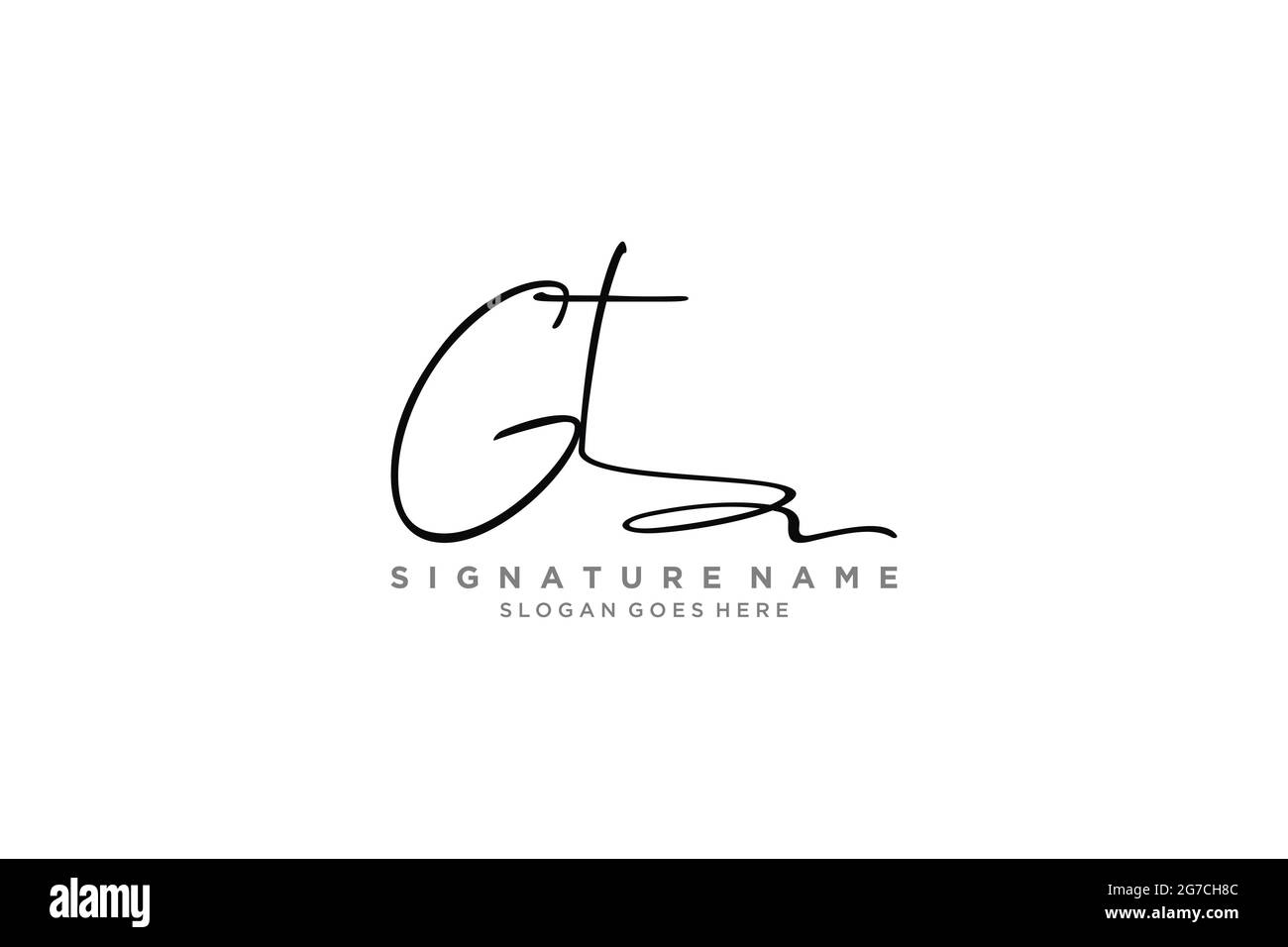 GT Letter Signature Logo Template elegant design logo Sign Symbol ...