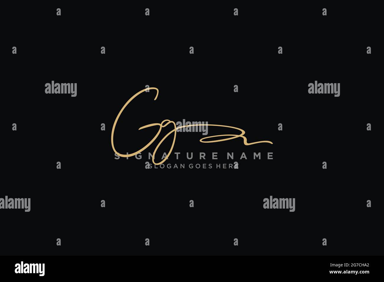 GG Letter Signature Logo Template elegant design logo Sign Symbol ...