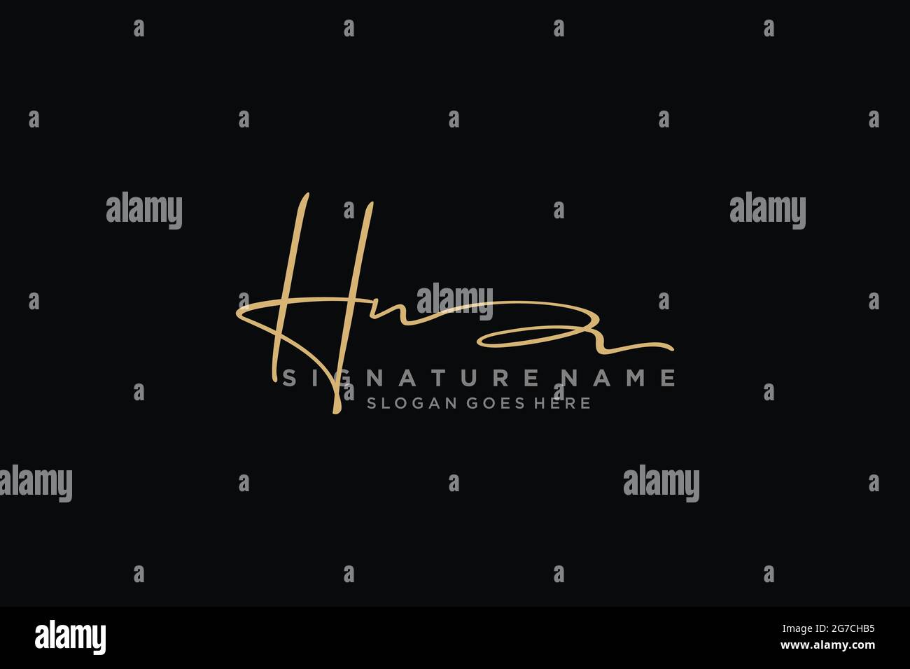 HN Letter Signature Logo Template elegant design logo Sign Symbol ...