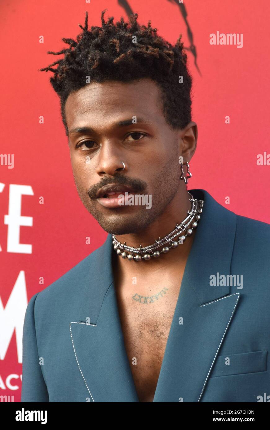 Los Angeles, California, USA 12th July 2021 Rapper Duckwrth, aka Jared ...