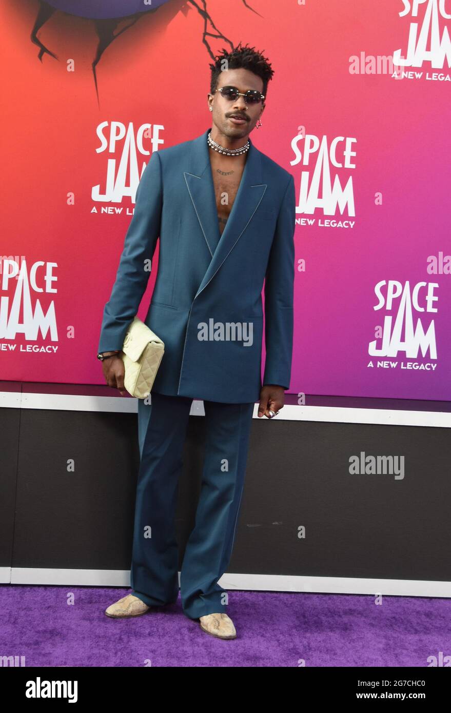 Los Angeles, California, USA 12th July 2021 Rapper Duckwrth, aka Jared ...