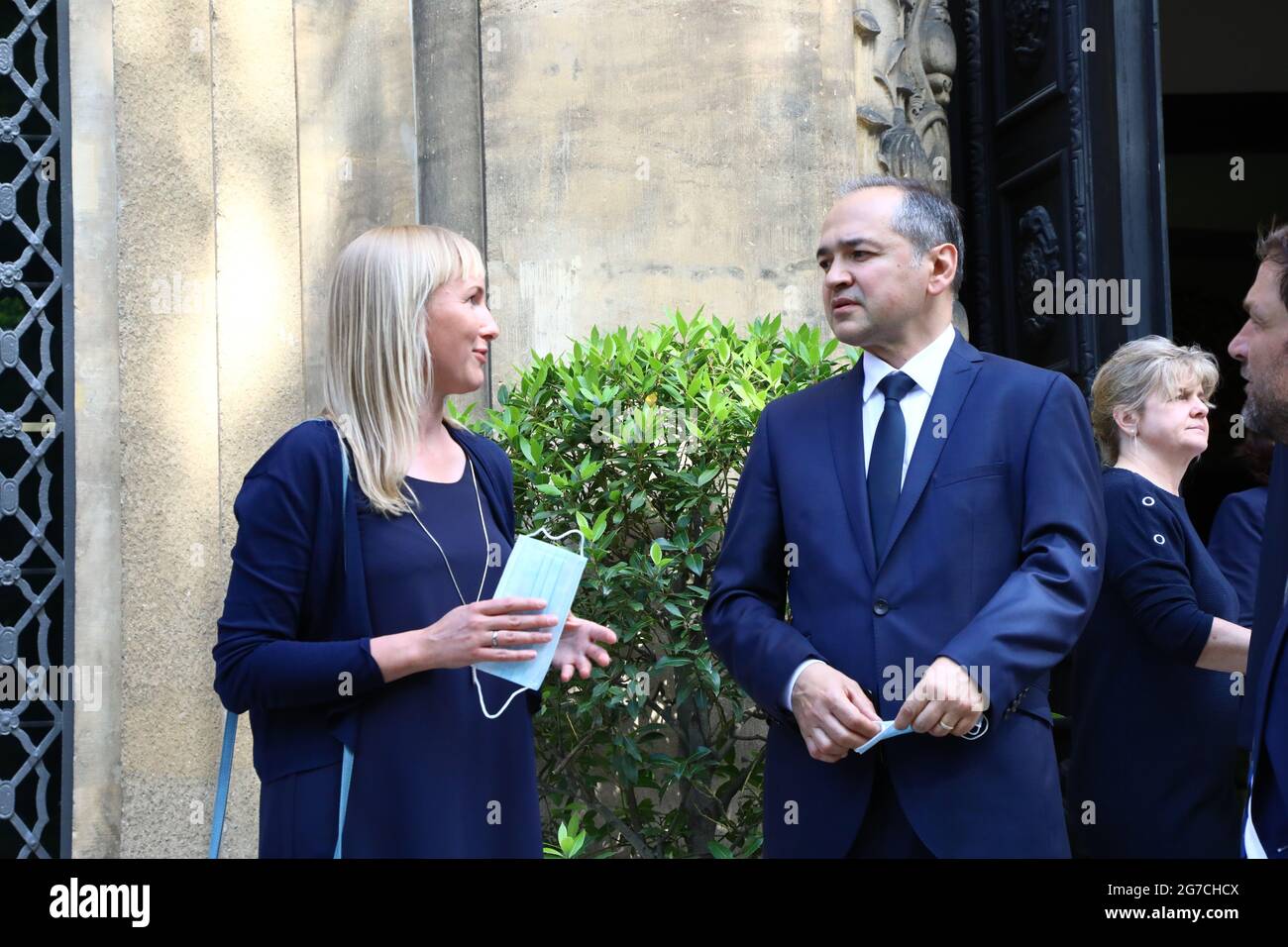 Maria Schulz,Octavian Ursu bei der feierlichen Eröffnung des ...