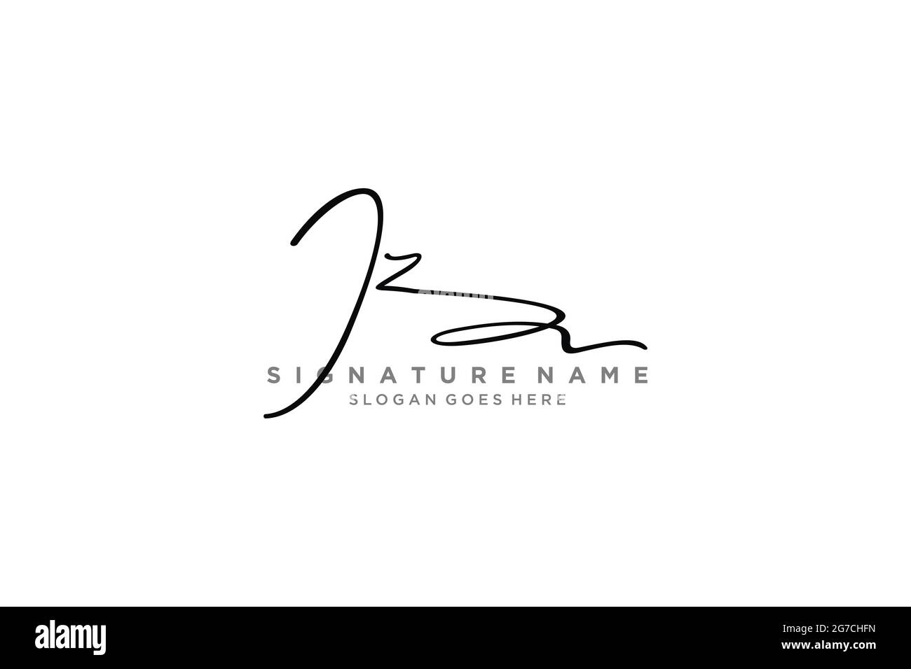 IZ Letter Signature Logo Template elegant design logo Sign Symbol ...