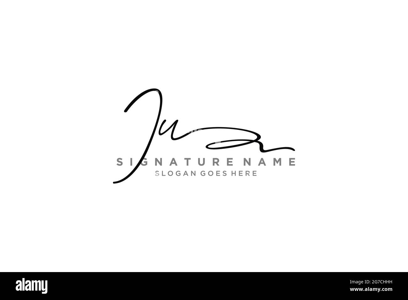 IU Letter Signature Logo Template elegant design logo Sign Symbol ...