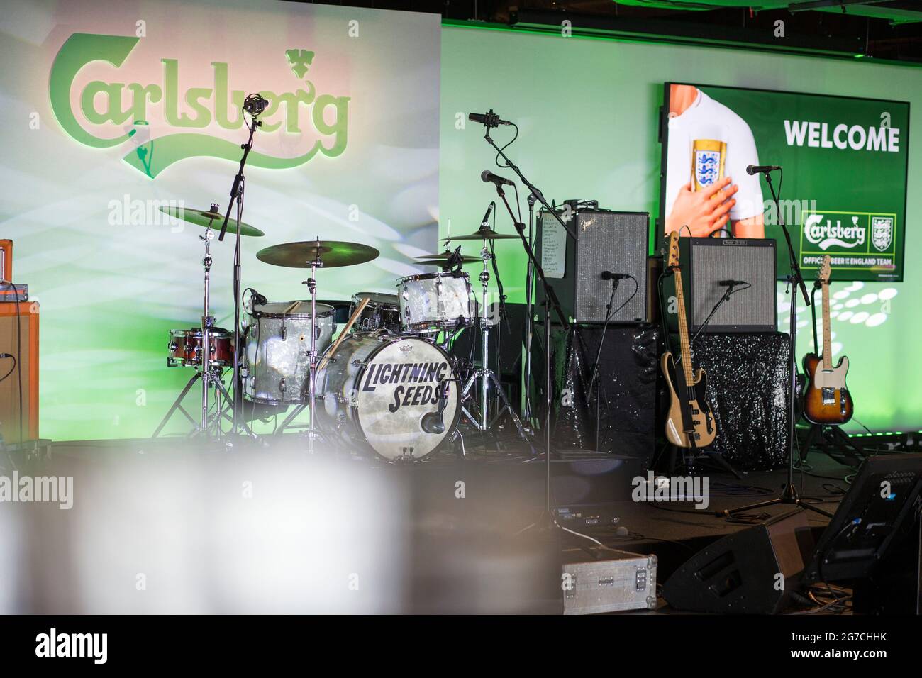 The Lightening Seeds perform at a Carlsberg event held at the home of ...