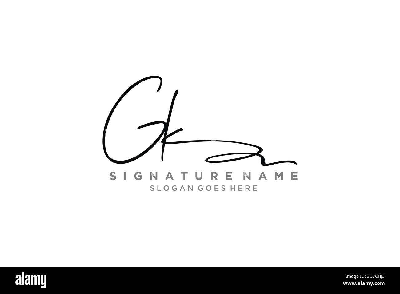 GK Letter Signature Logo Template elegant design logo Sign Symbol ...