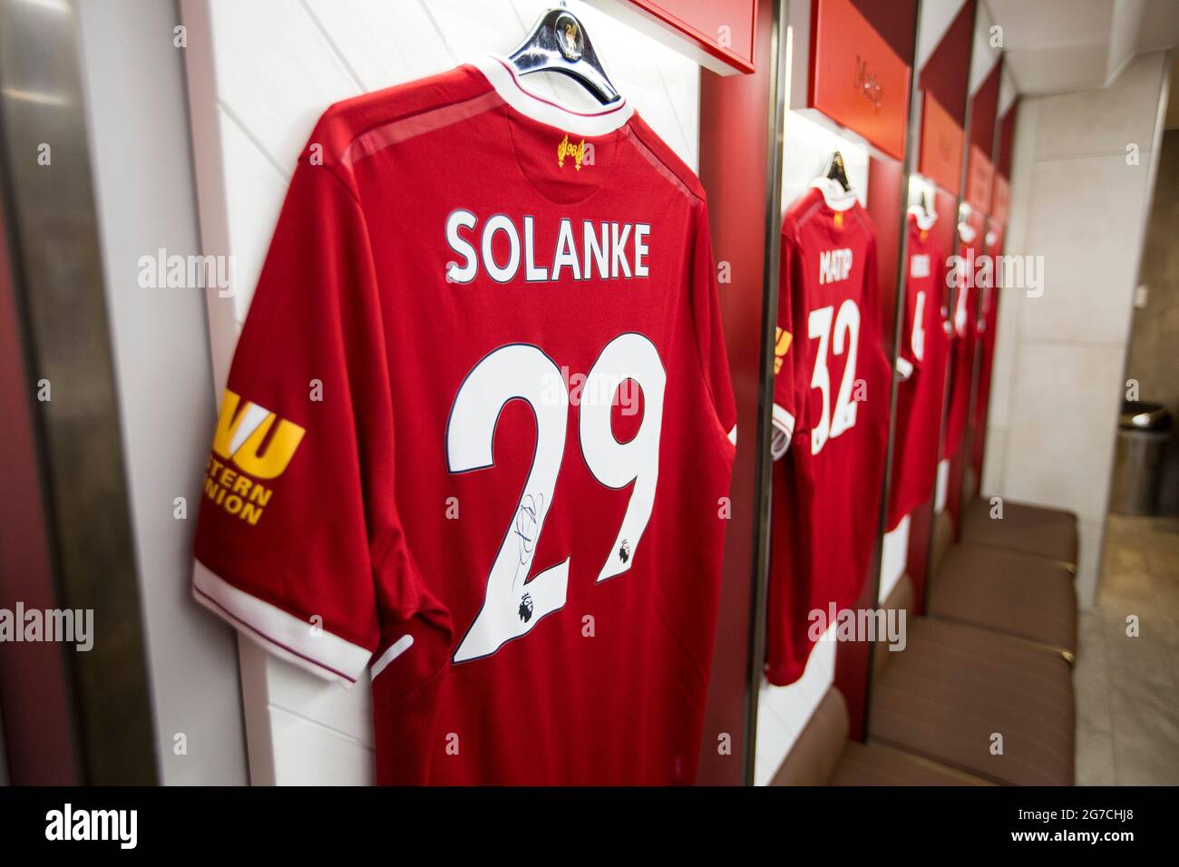 members of the public enjoy a guided tour of the Liverpool dressing ...