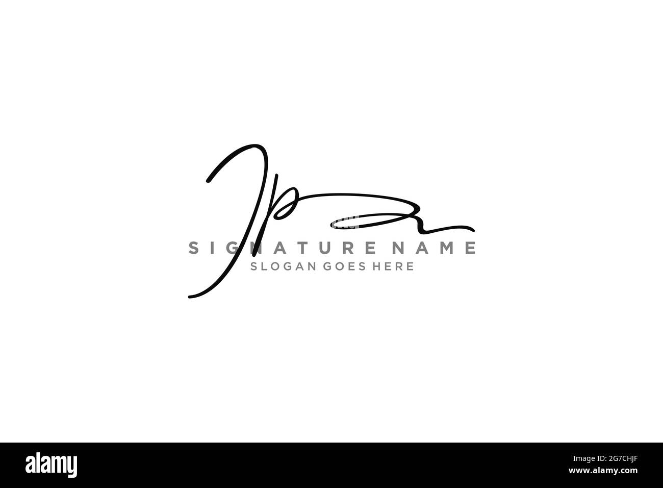 IP Letter Signature Logo Template elegant design logo Sign Symbol ...