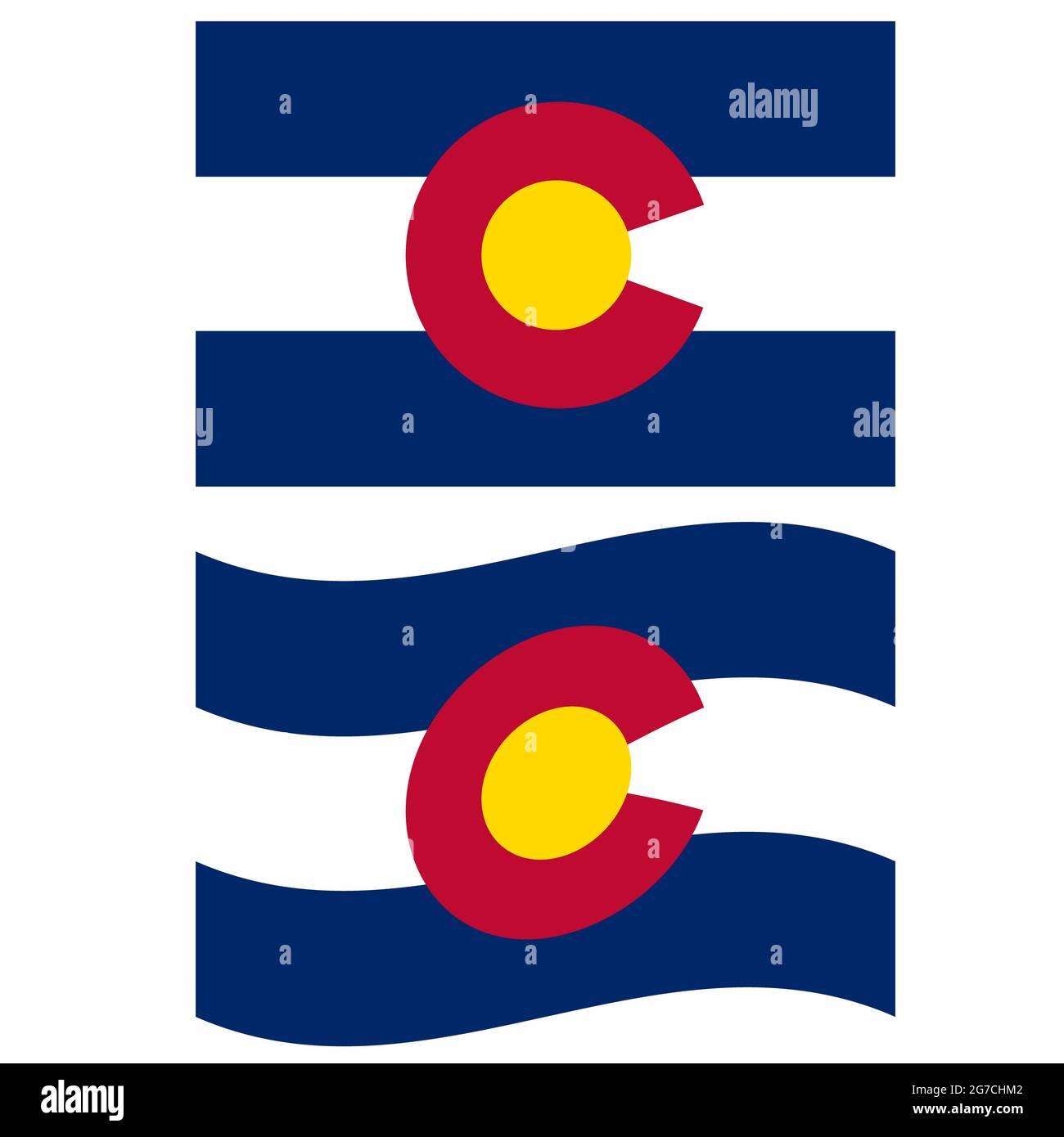 colorado flag icon on white background. National Colorado flag sign ...
